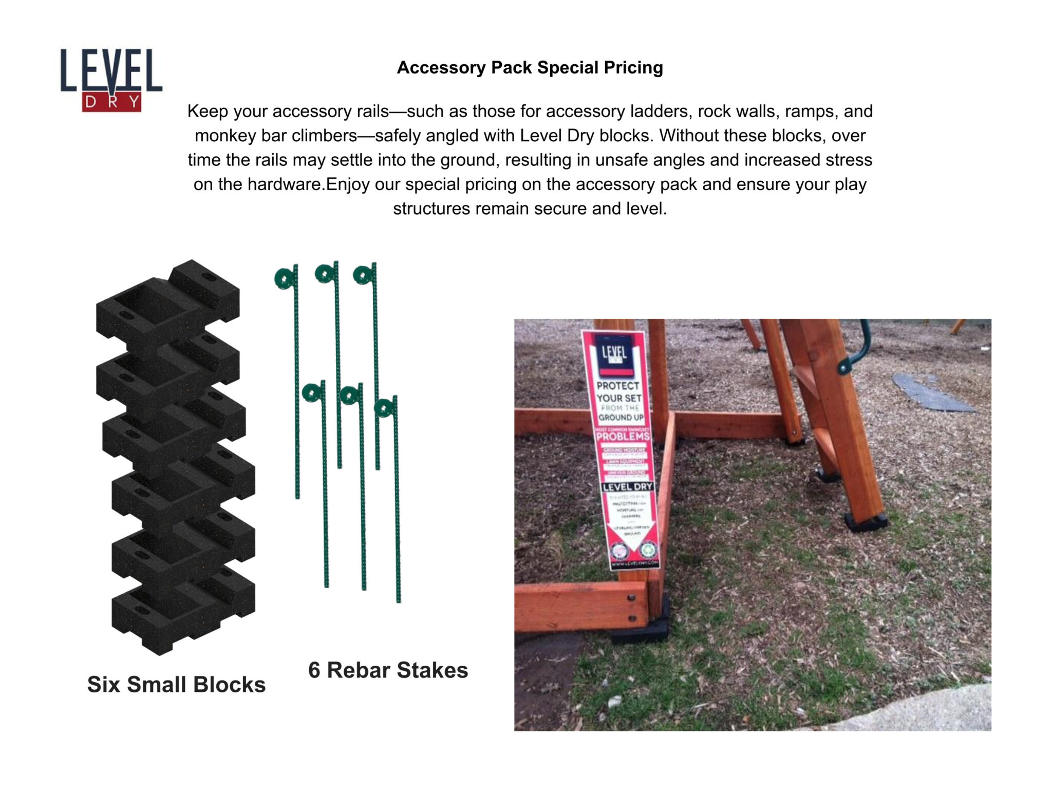 Secure Your Play Set: Get the LevelDry Accessory Pack Today